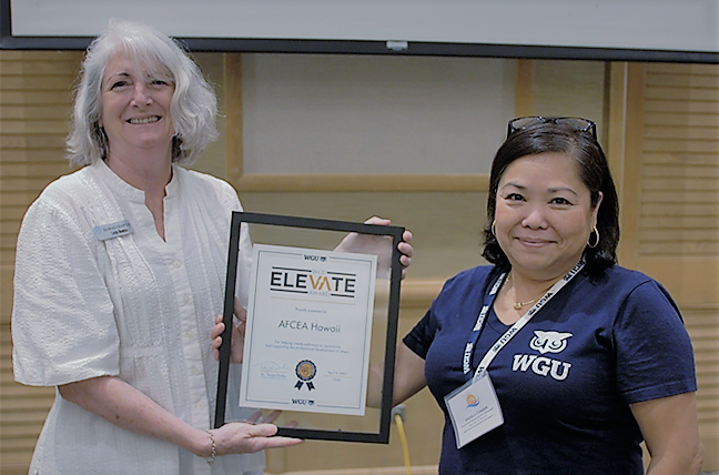 AFCEA Hawaii Receives Award from Western Governors University