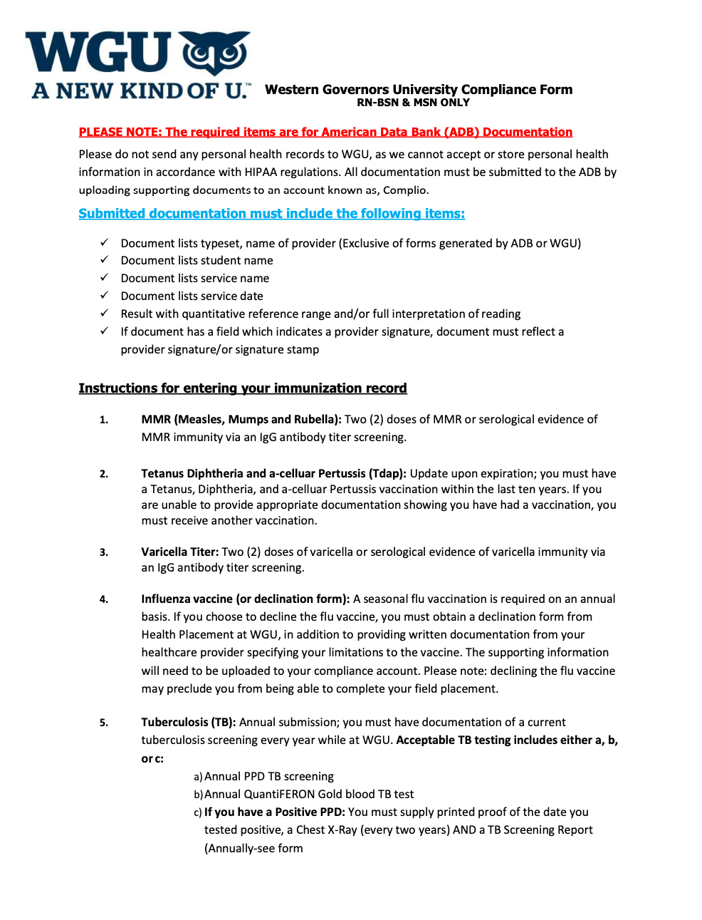 FNP Clinical Internship Placement